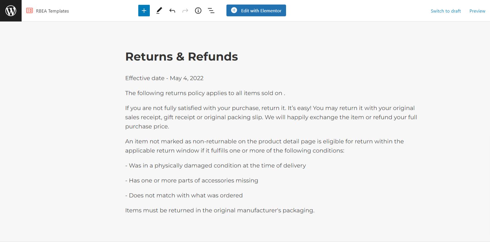 How To Write A WooCommerce Returns And Refund Policy – WP Legal Pages