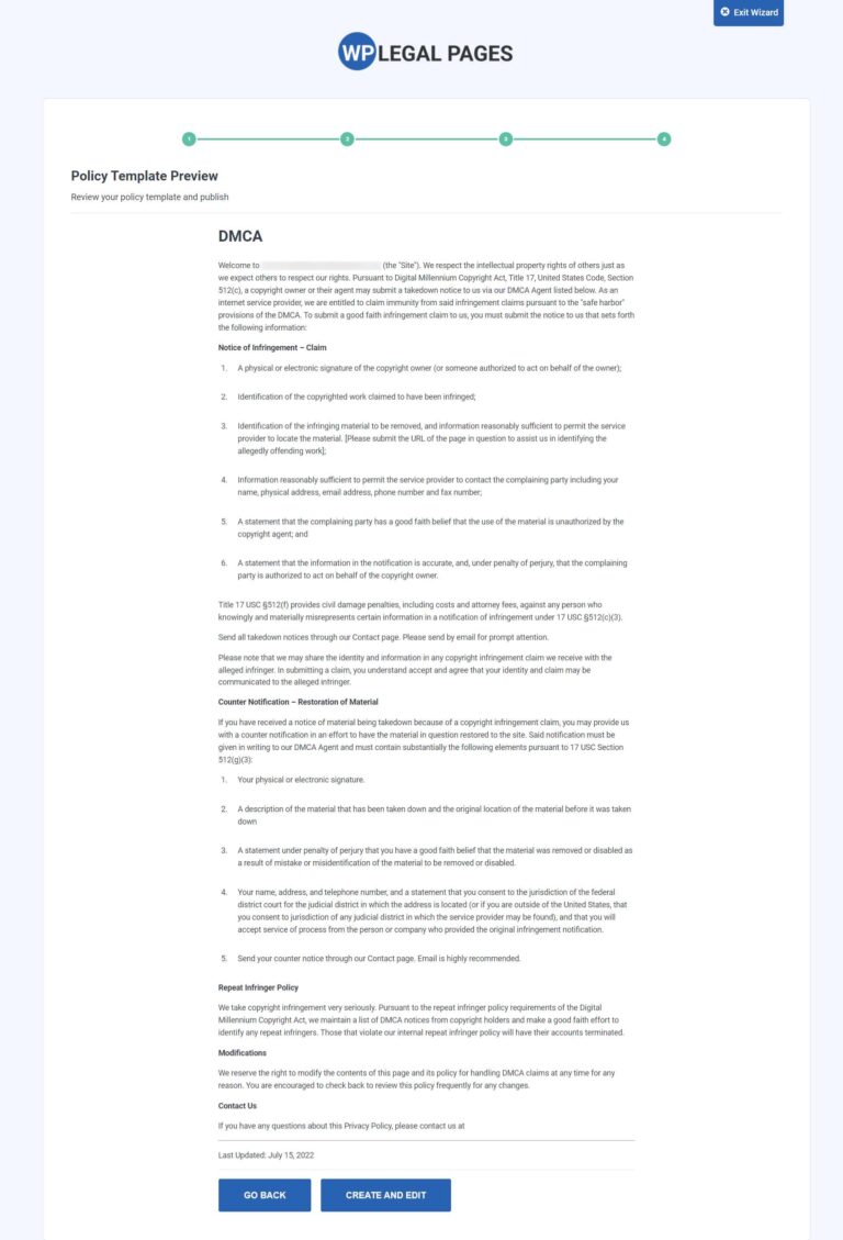 DMCA - What is it and why is it important? | WP Legal Pages